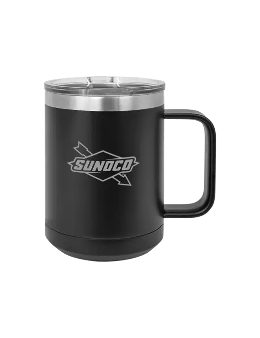 Polar Camel 15 oz Powder Coated Black Vacuum Insulated Mug with Slider ...