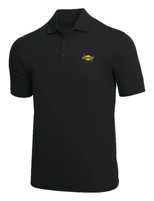 NIKE Black Dri-Fit Micro Pique Polo w/Sunoco Race Fuels Logo