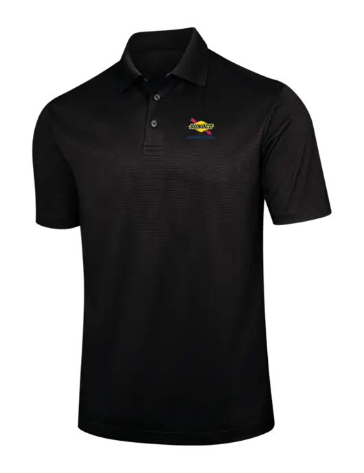Black Performance Fine Jacquard Polo w/Sunoco Race Fuels Logo
