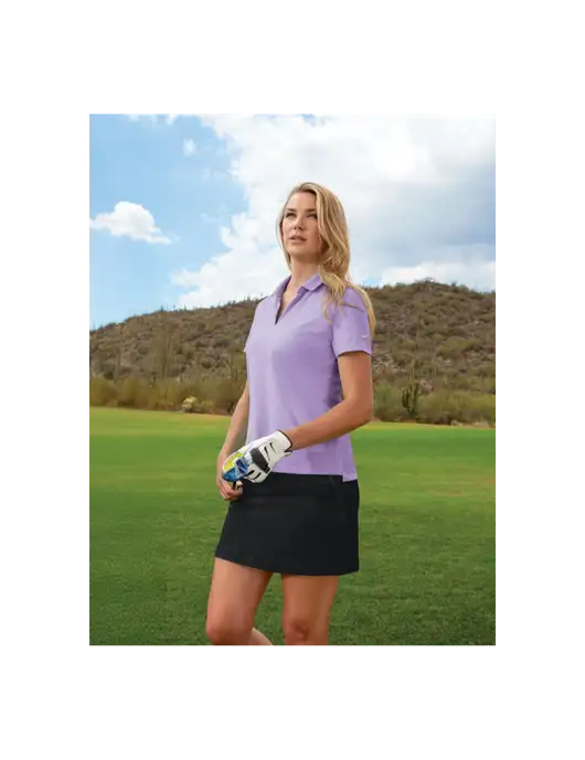 NIKE Yellow Gold Womens Dri-Fit Micro Pique Polo w/Sunoco Logo